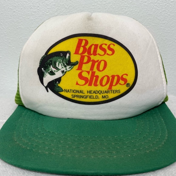Bass Pro Shops | Accessories | Vintage Bass Pro Shop Trucker Hat Green ...